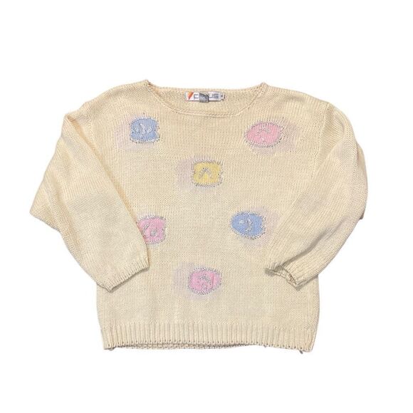 Chaus | Sweaters | Vintage 8s Chaus Size Medium Ramie Cotton All Over ...